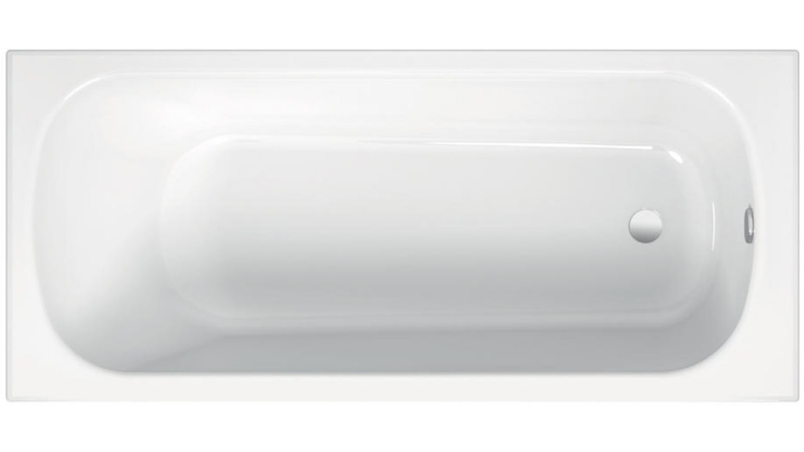 Bette Form 1700 Drop In Bath with White Overflow Waste | Harvey Norman