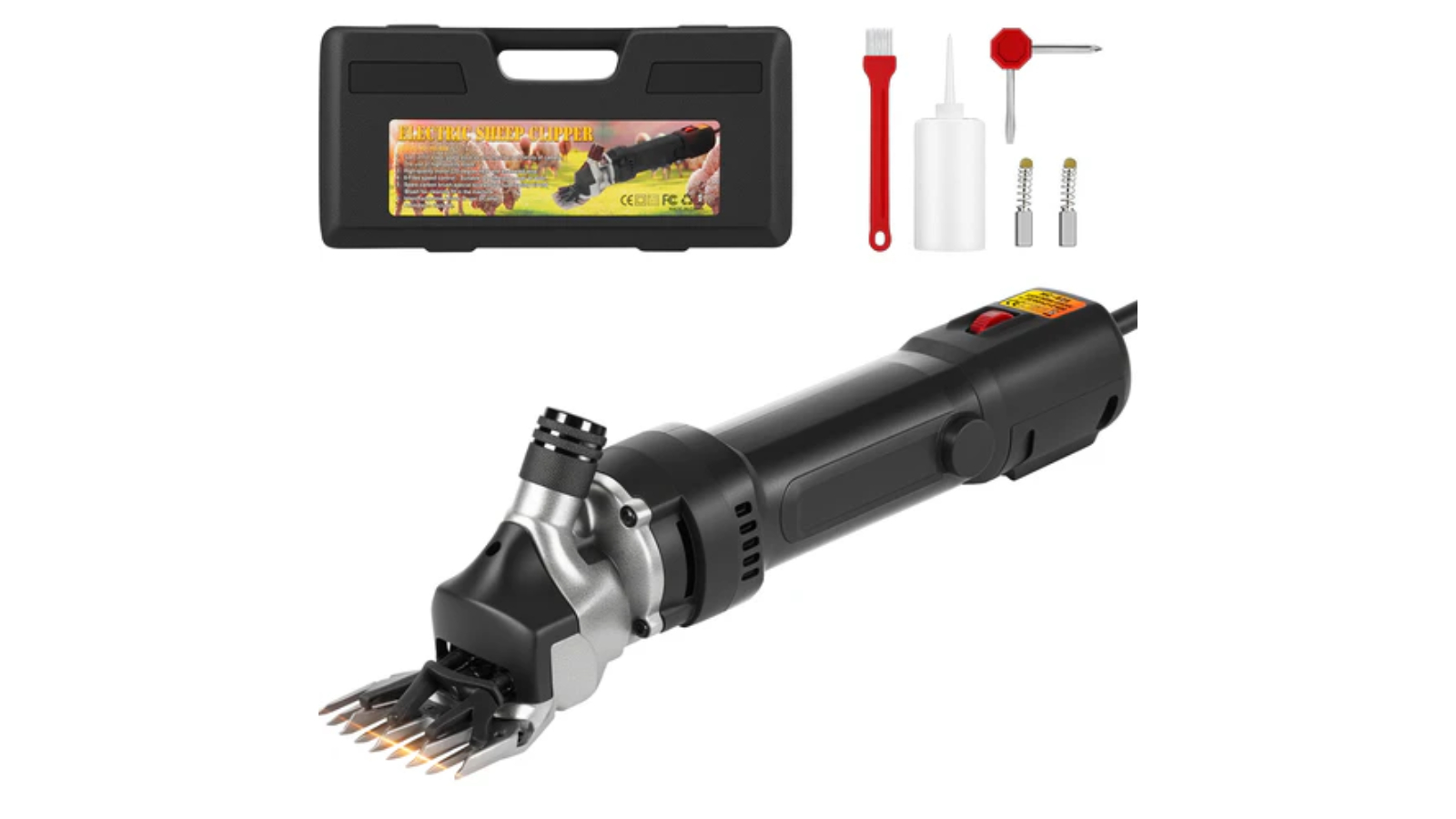 Advwin 690w Electric Sheep Shear Wool Clipper 6 Speed Grooming Kit ...