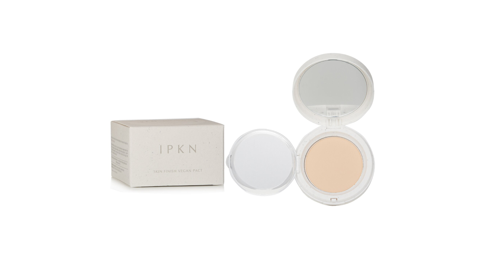 IPKN No. 23 Natural Beige Skin Finish Vegan Pact - 12g+12g Refill ...