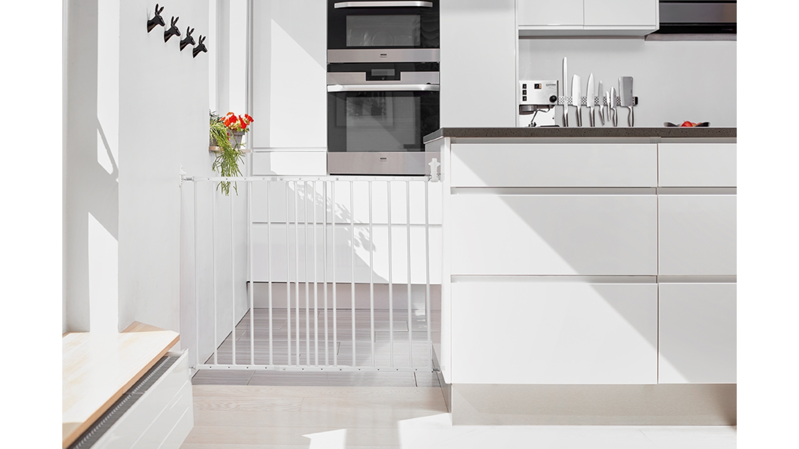 BabyDan Multidan Metal Safety Gate - White | Harvey Norman