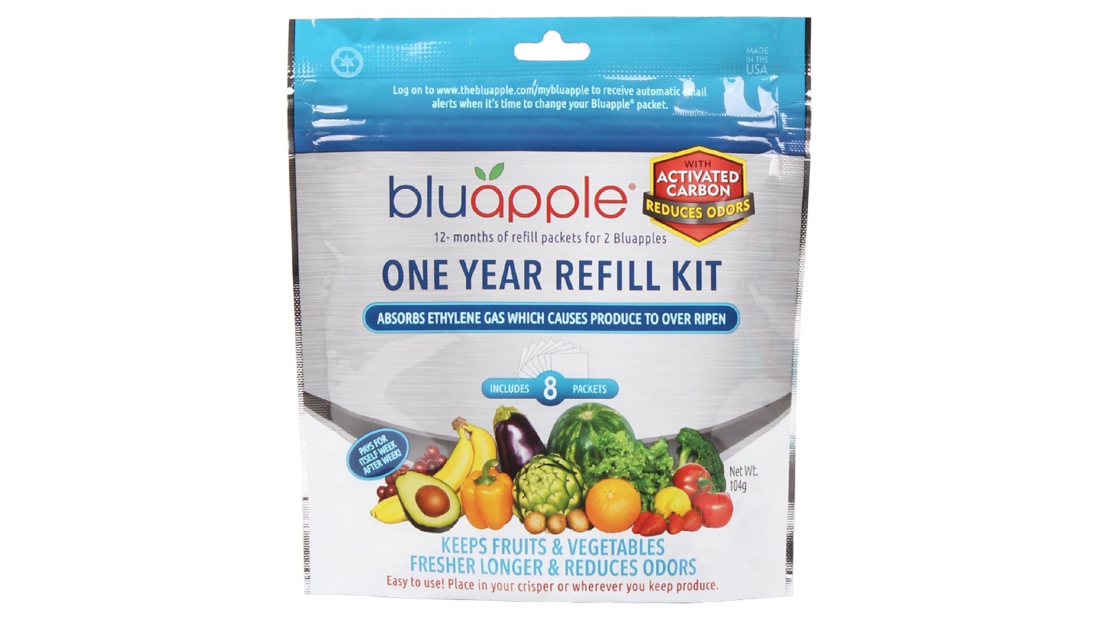 BluApple Classic Carbon Fruit and Vegetable Life Extender | Harvey Norman