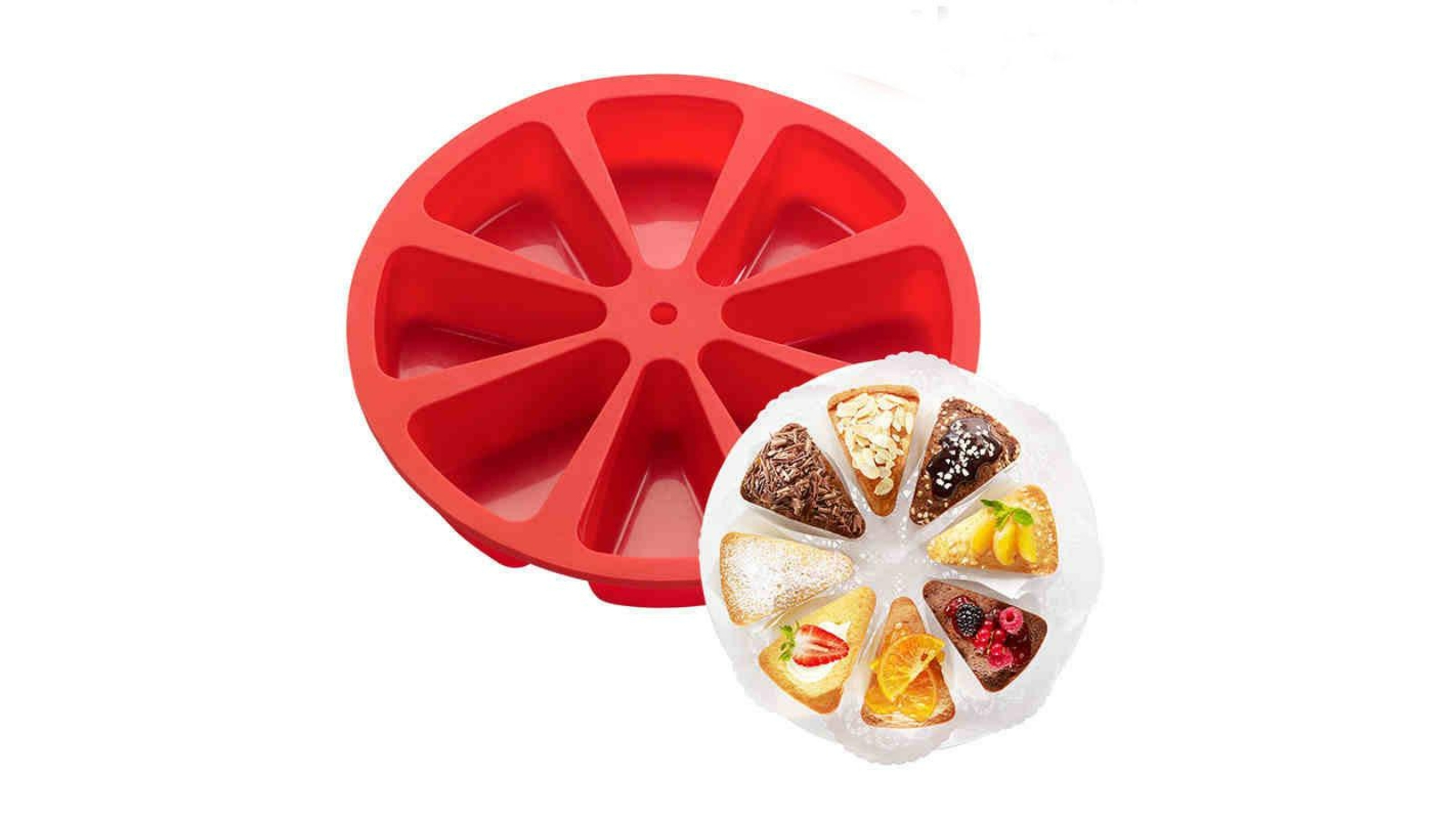 HOD Silicone 8 Portion Cake Baking Mold - Red | Harvey Norman