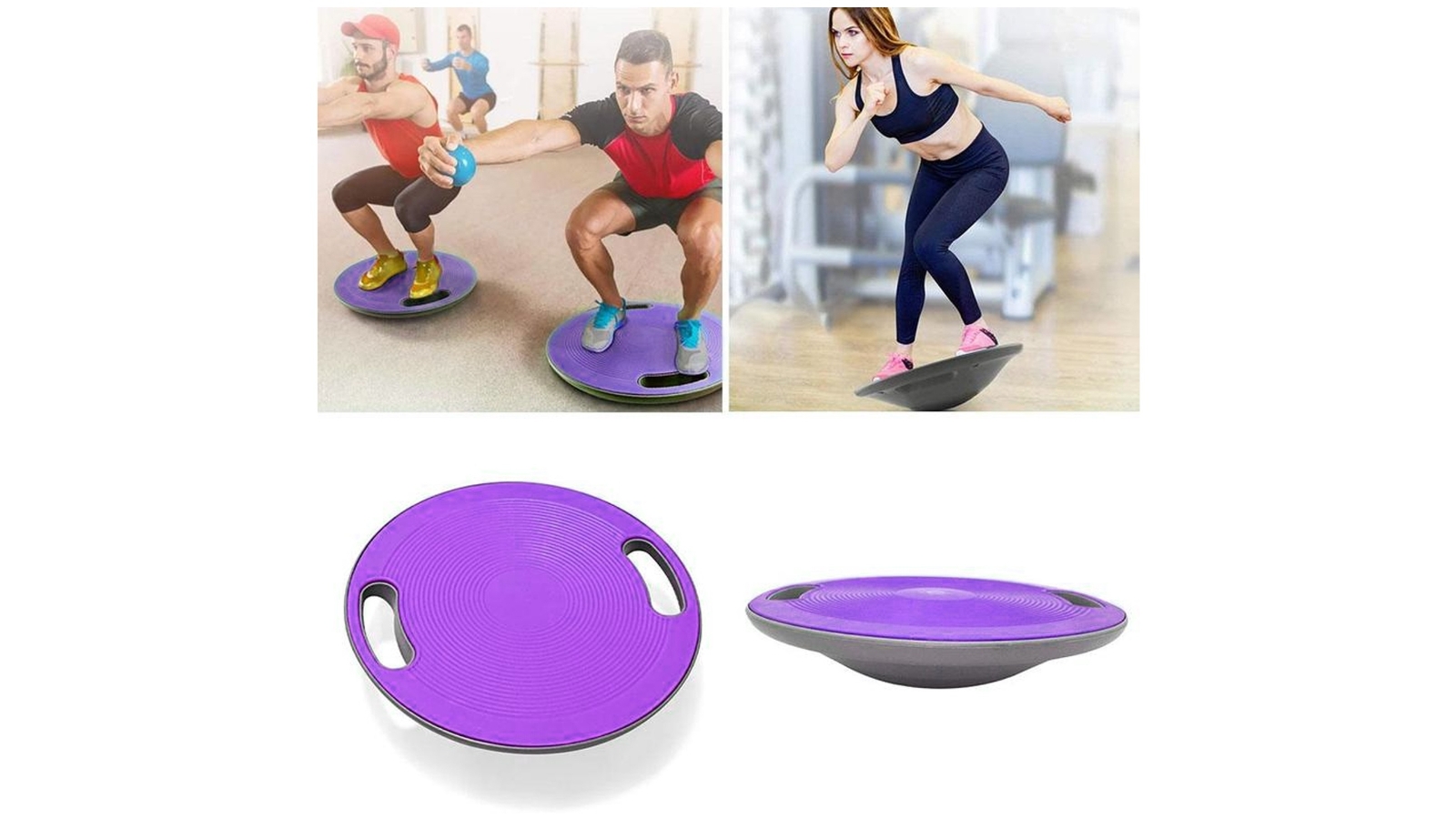 TODO Balance Board 40cm Disc Yoga Gym Exercise - Purple | Harvey Norman