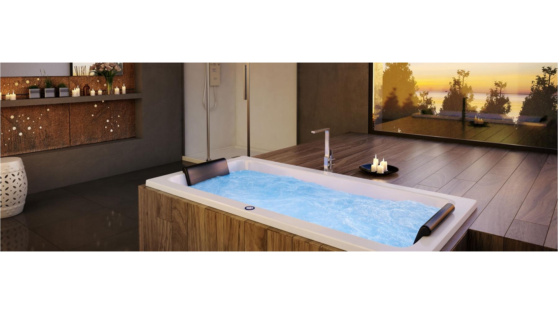 Decina Lago 1795mm Contour Spa | Harvey Norman