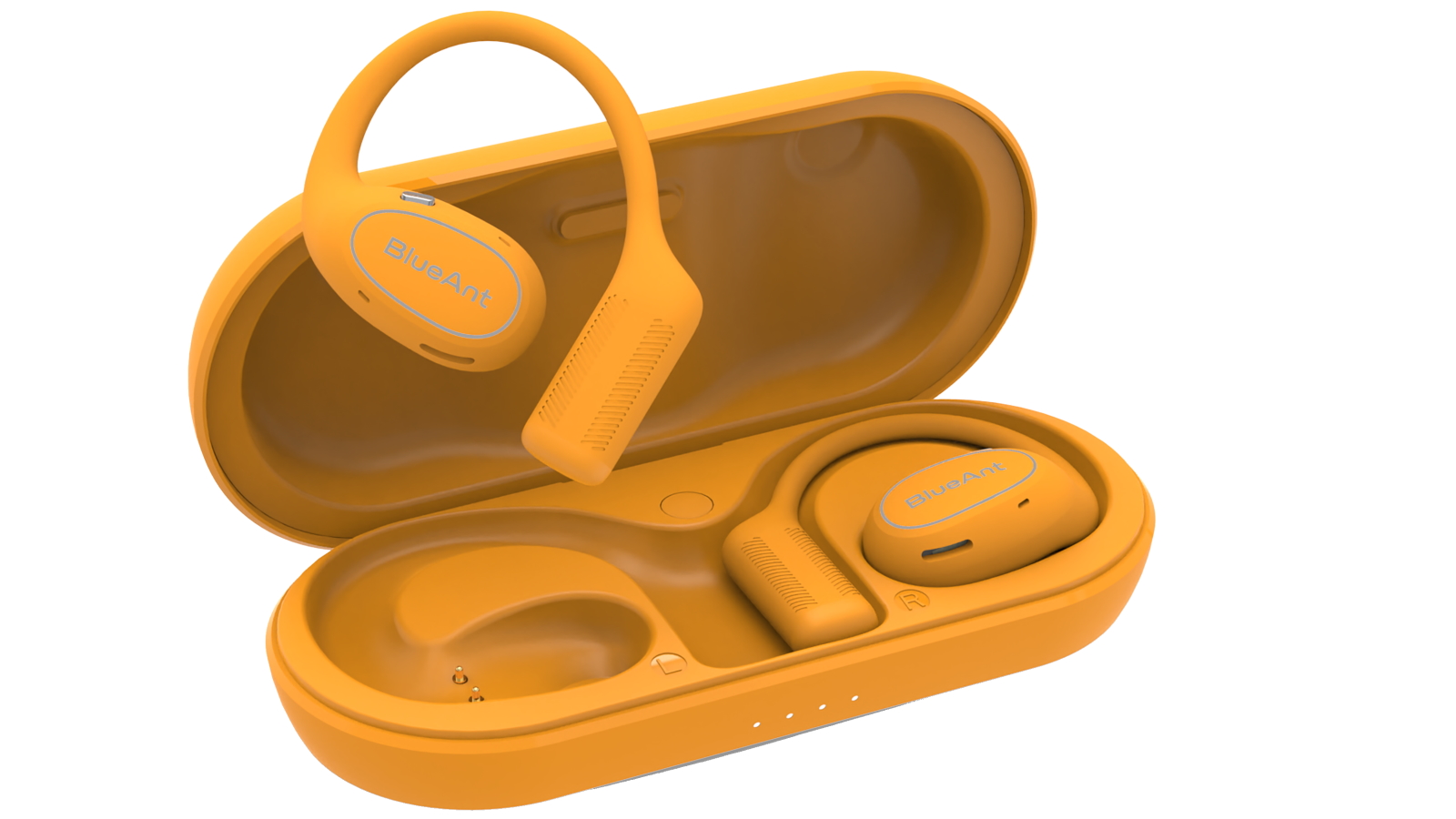 BlueAnt Open X Open Wireless Stereo Sportsbuds - Orange | Harvey Norman