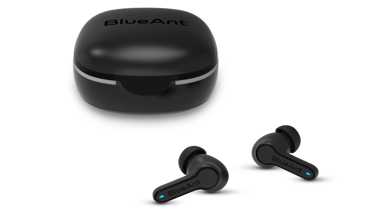 BlueAnt Pump Air ANC 2 True Wireless Earbuds - Black | Harvey Norman