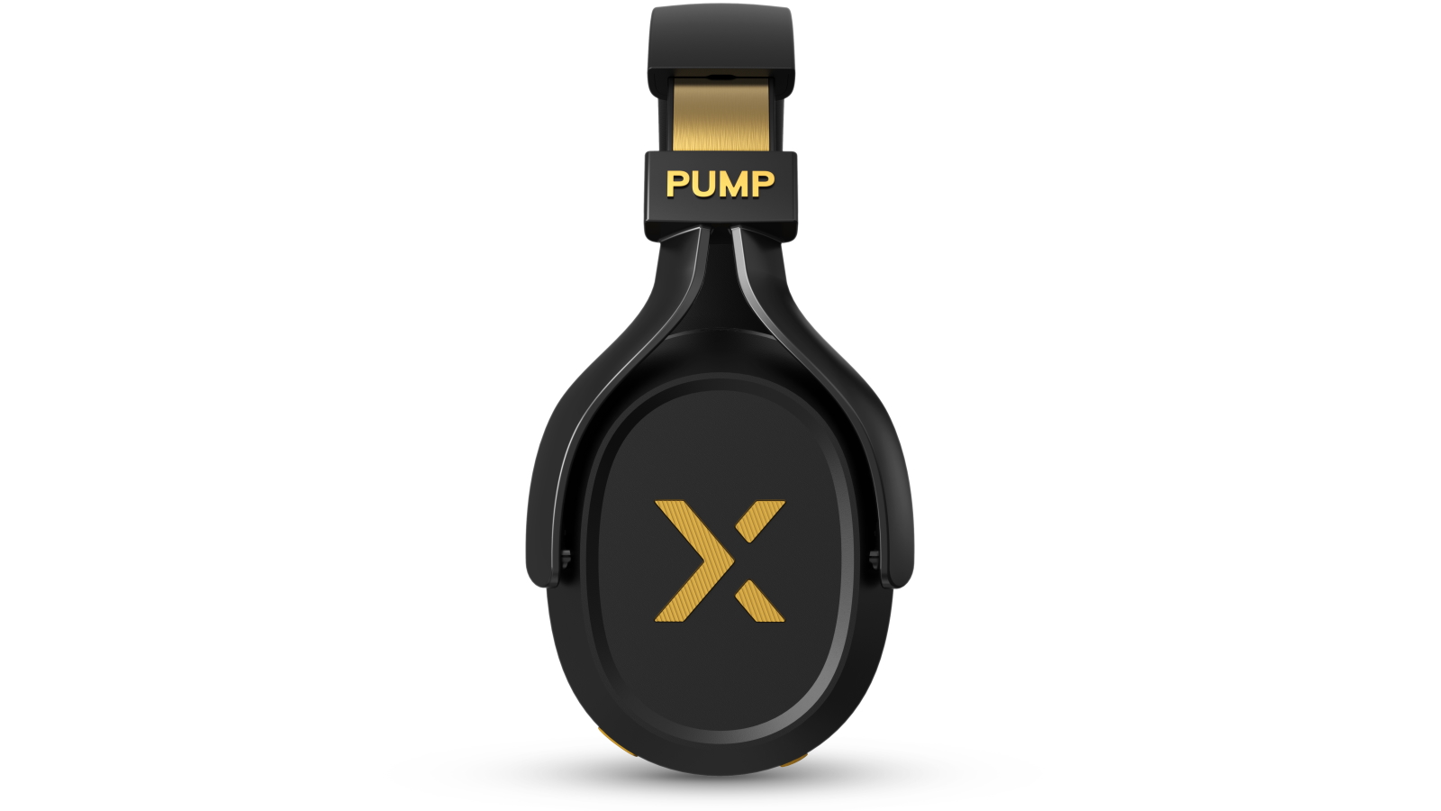 BlueAnt Pump X ANC Over-Ear Wireless Headphones - Black Gold | Harvey Norman