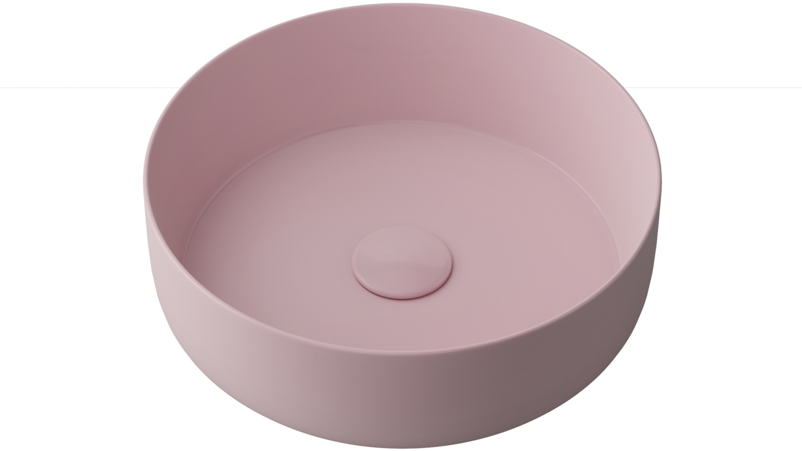 Timberline Allure 360mm Ceramic Basin - Matt Pink | Harvey Norman