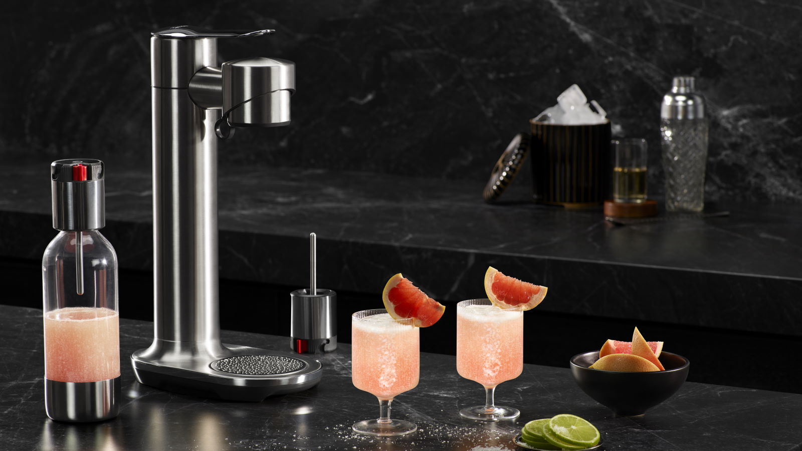 Breville The InFizz™ Fusion Sparkler - Stainless Steel | Harvey Norman