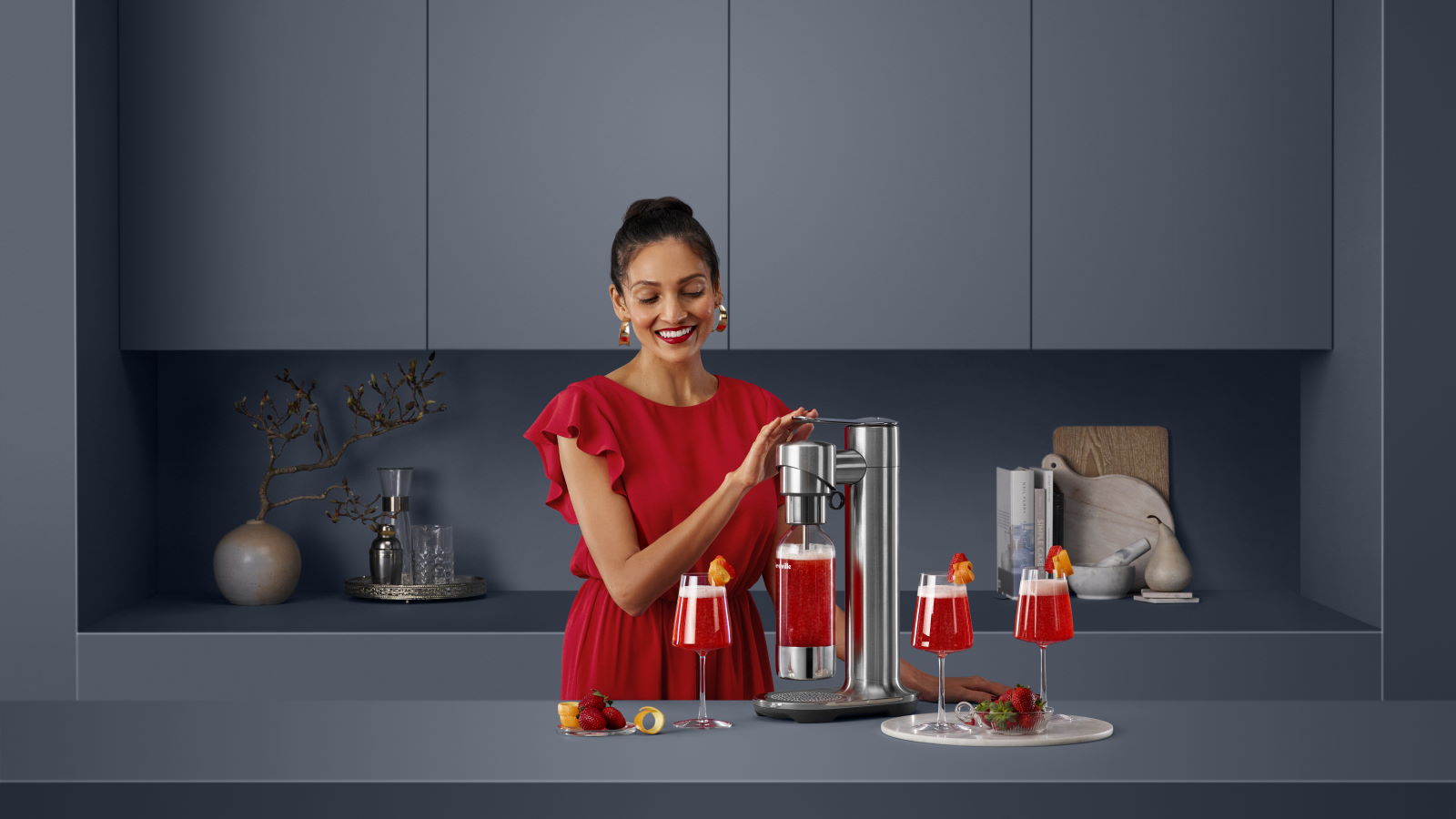 Breville The InFizz™ Fusion Sparkler - Stainless Steel | Harvey Norman