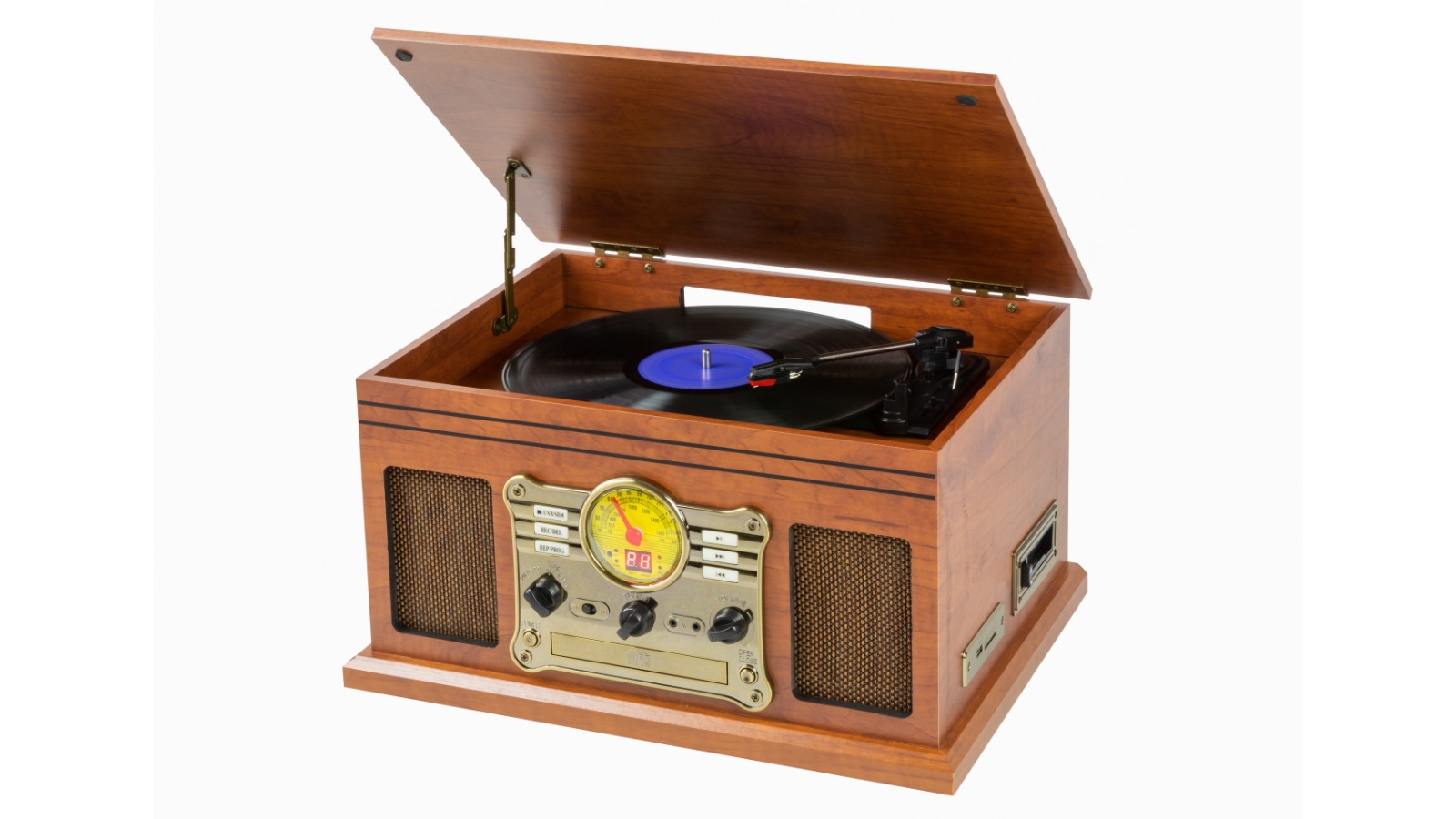Lenoxx Bluetooth Retro Music Centre Turntable | Harvey Norman