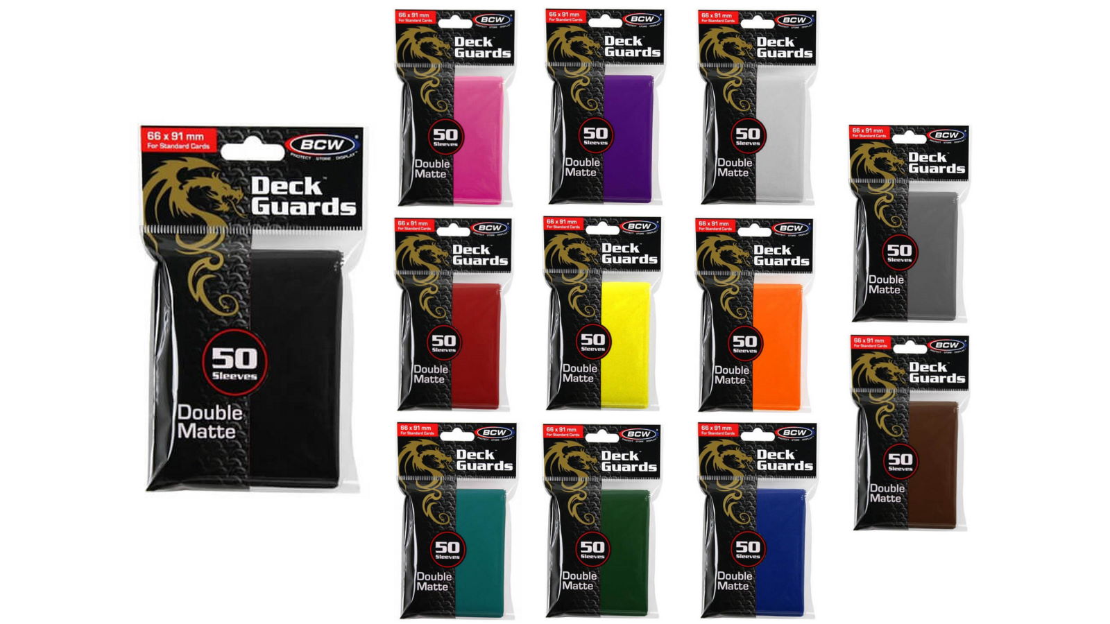 BCW Double Matte Standard Deck Protector with 50 Sleeves | Harvey Norman