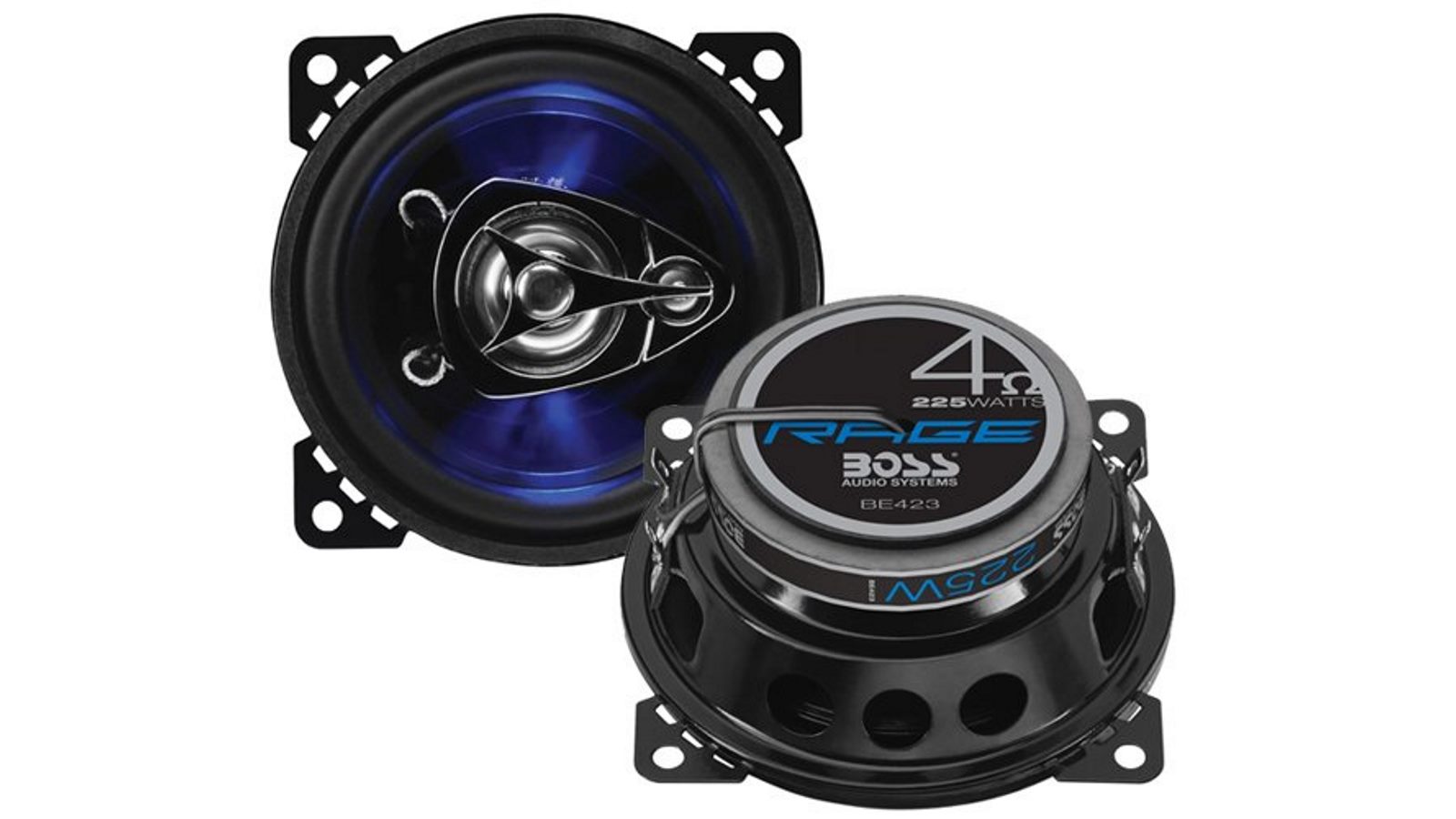 Boss Audio BE423 Rage Series 4-inch 225W 3-Way Speakers | Harvey Norman