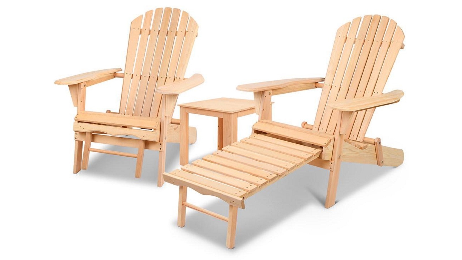 Gardeon 3 Piece Outdoor Chair and Table Set | Harvey Norman