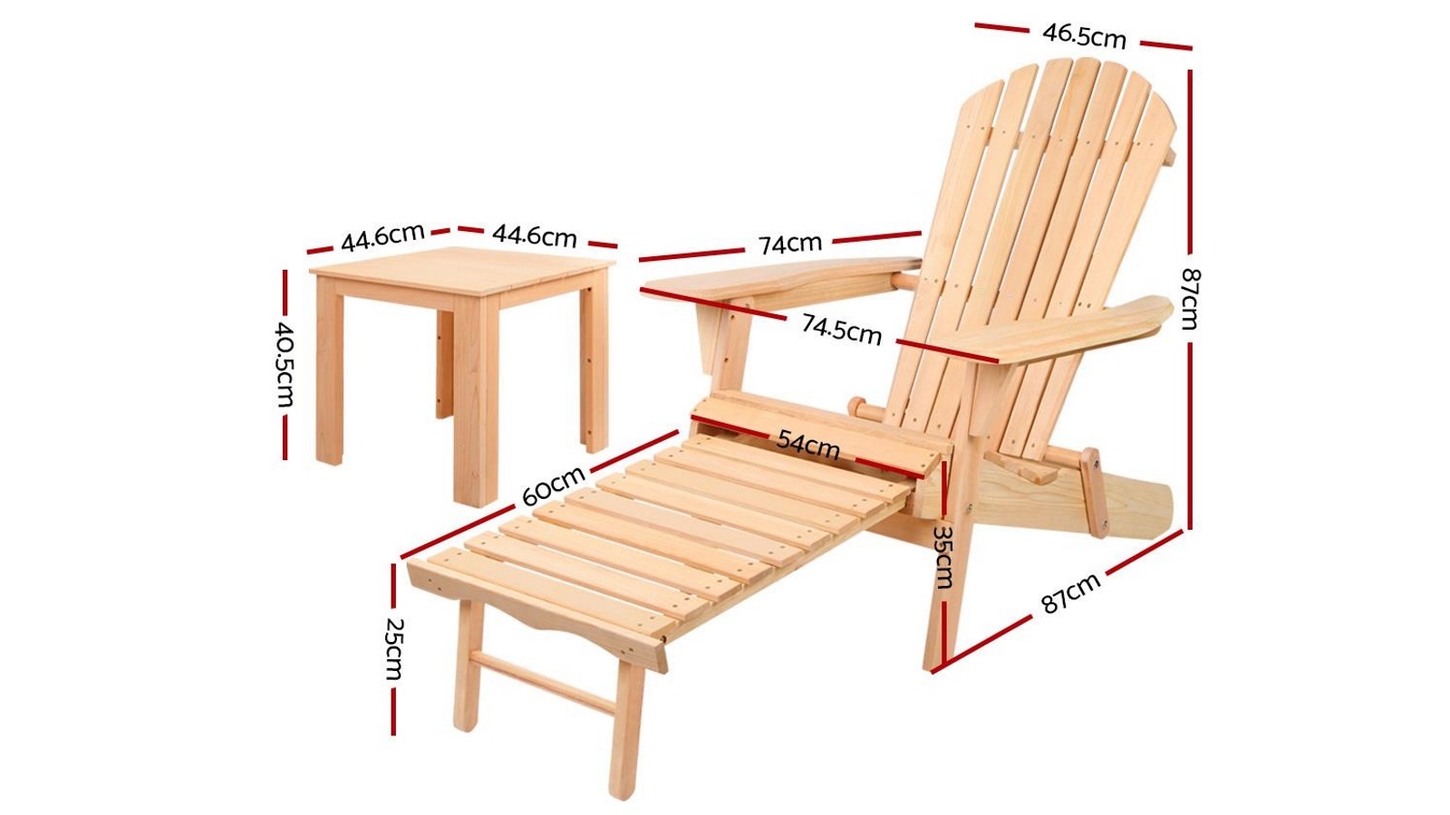 Gardeon 3 Piece Outdoor Chair and Table Set | Harvey Norman