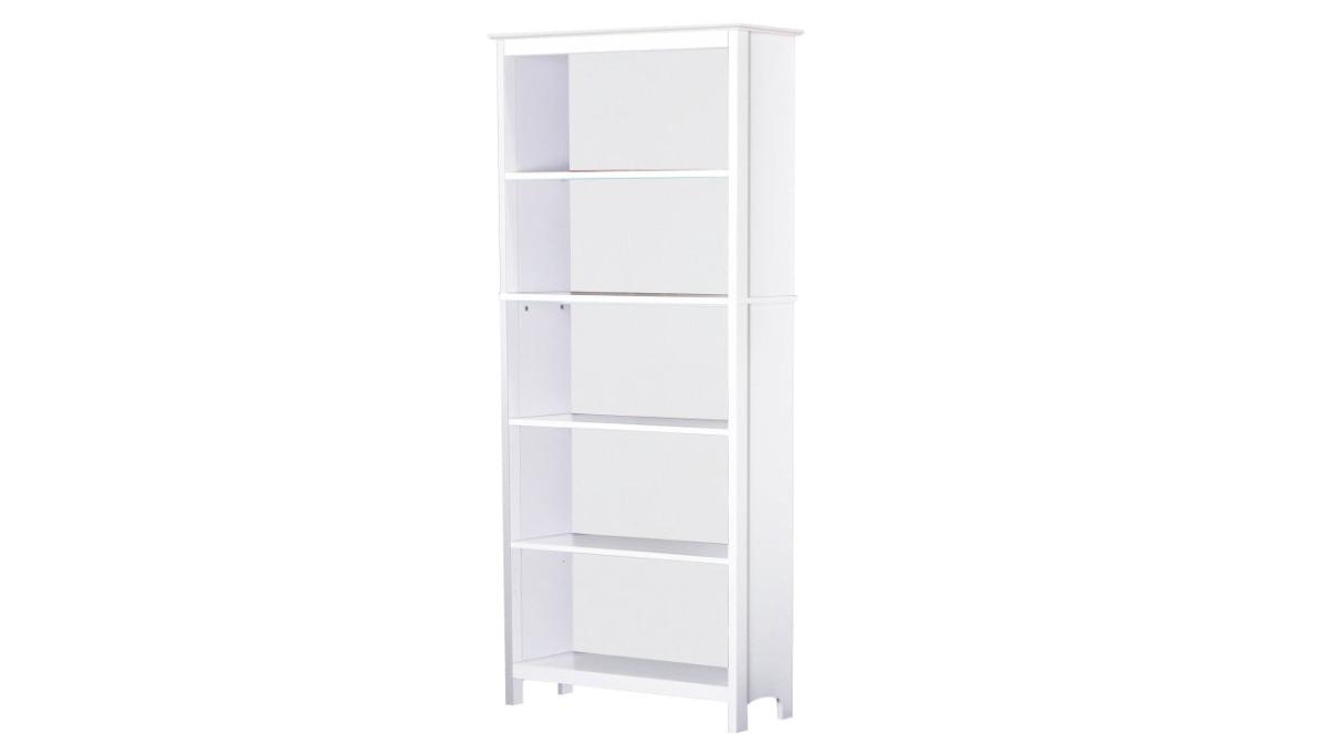 Maestro Furniture 5-Tier Beanca Bookcase Display Cabinet - Grey Oak ...