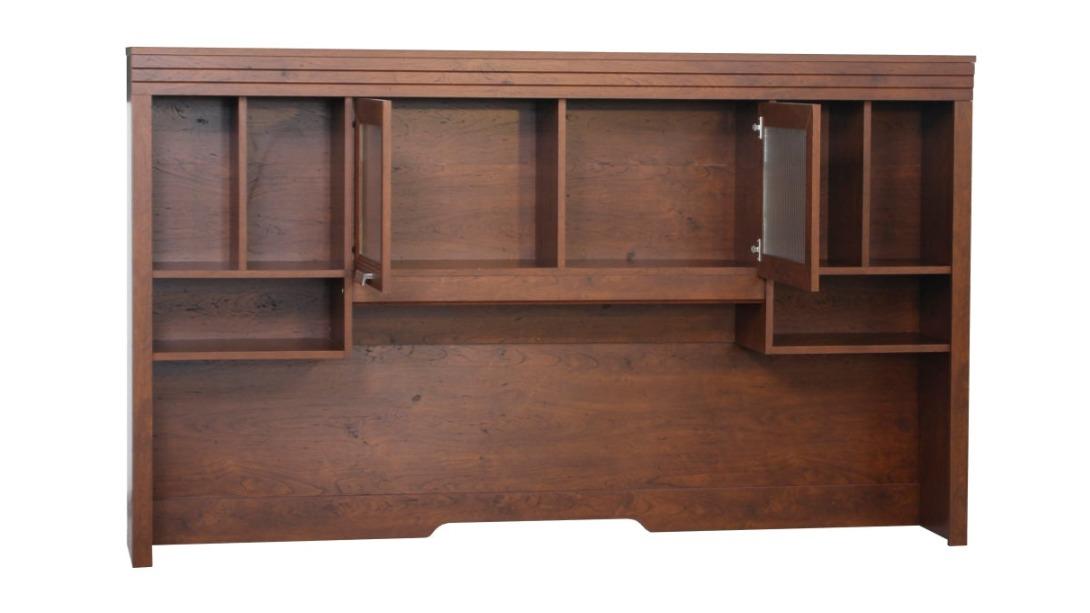 Maestro Furniture Cherry and Grey Oak Bennington Desk Hutch for ...