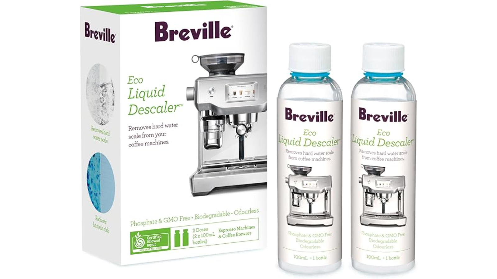 Breville 2 Pack 100ml Eco Liquid Descaler | Harvey Norman