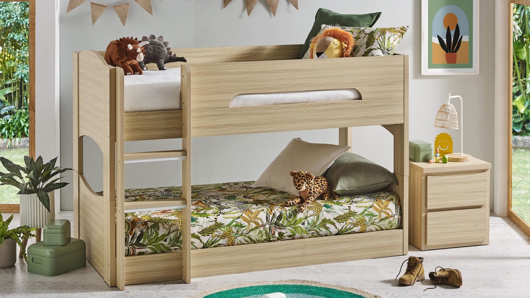 Jungle Lowline Bunk Bed | Harvey Norman