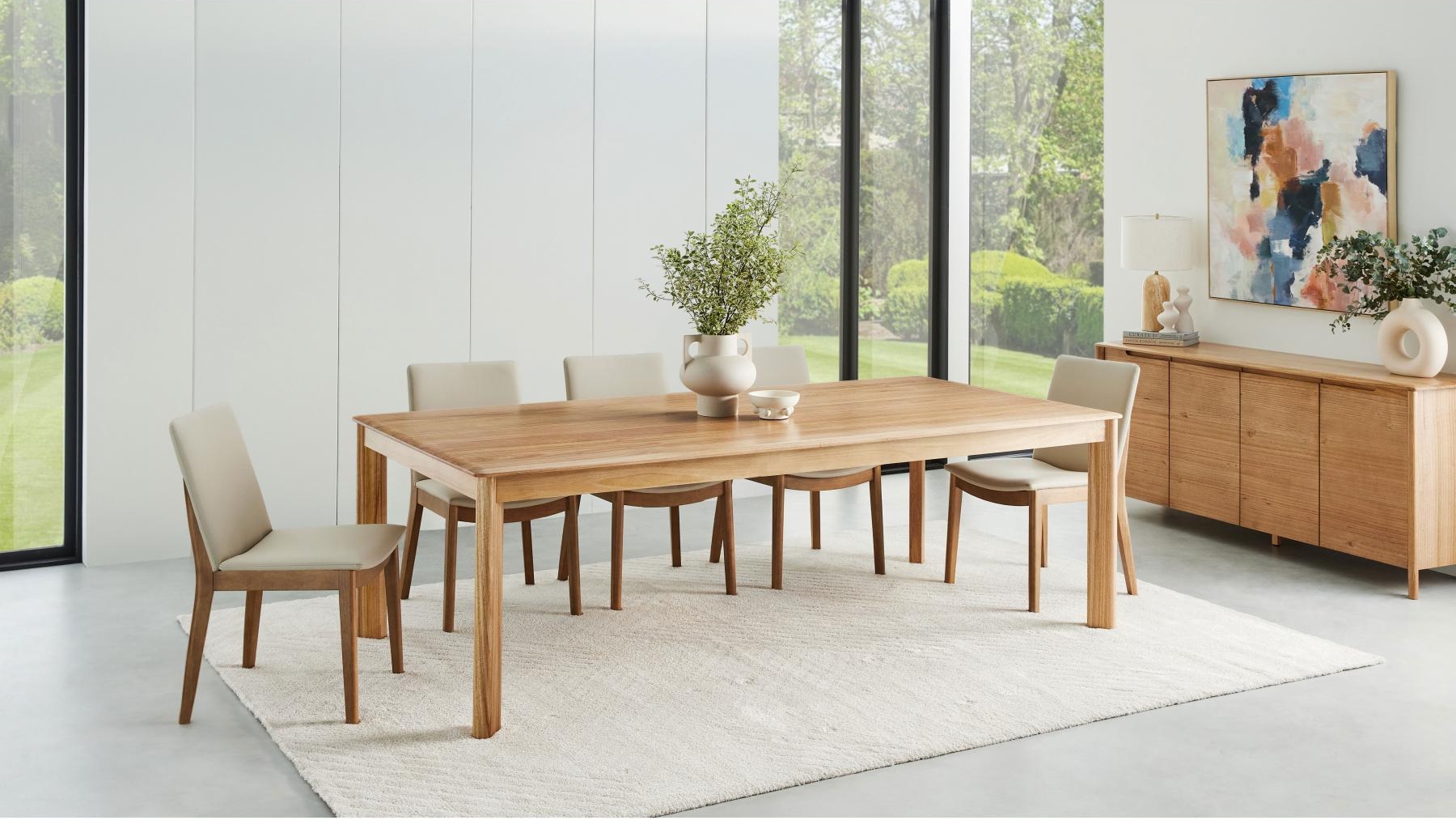 Luella Rectangular Dining Table - 240cm | Harvey Norman