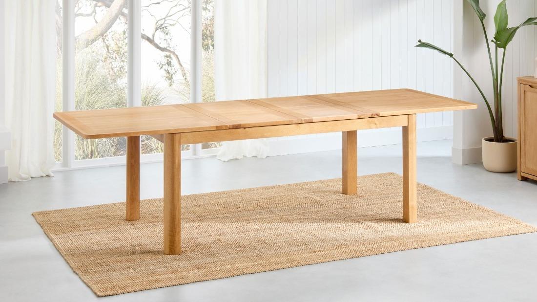 Tahoe Rectangular Extension Dining Table - 180-280cm | Harvey Norman