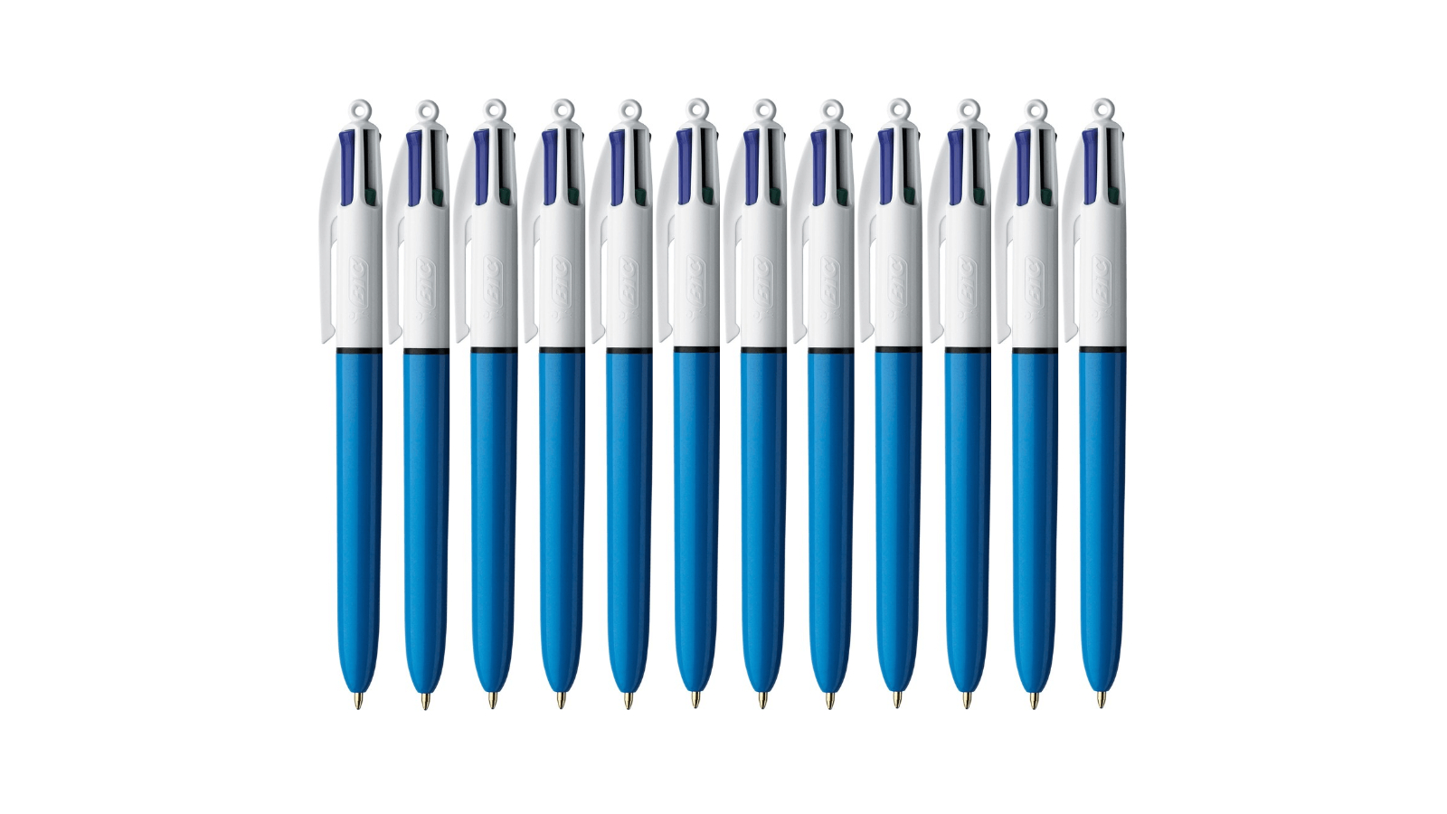 Bic 4 Colour Medium NIB Retractable Ballpoint Pen - Box of 12 | Harvey ...
