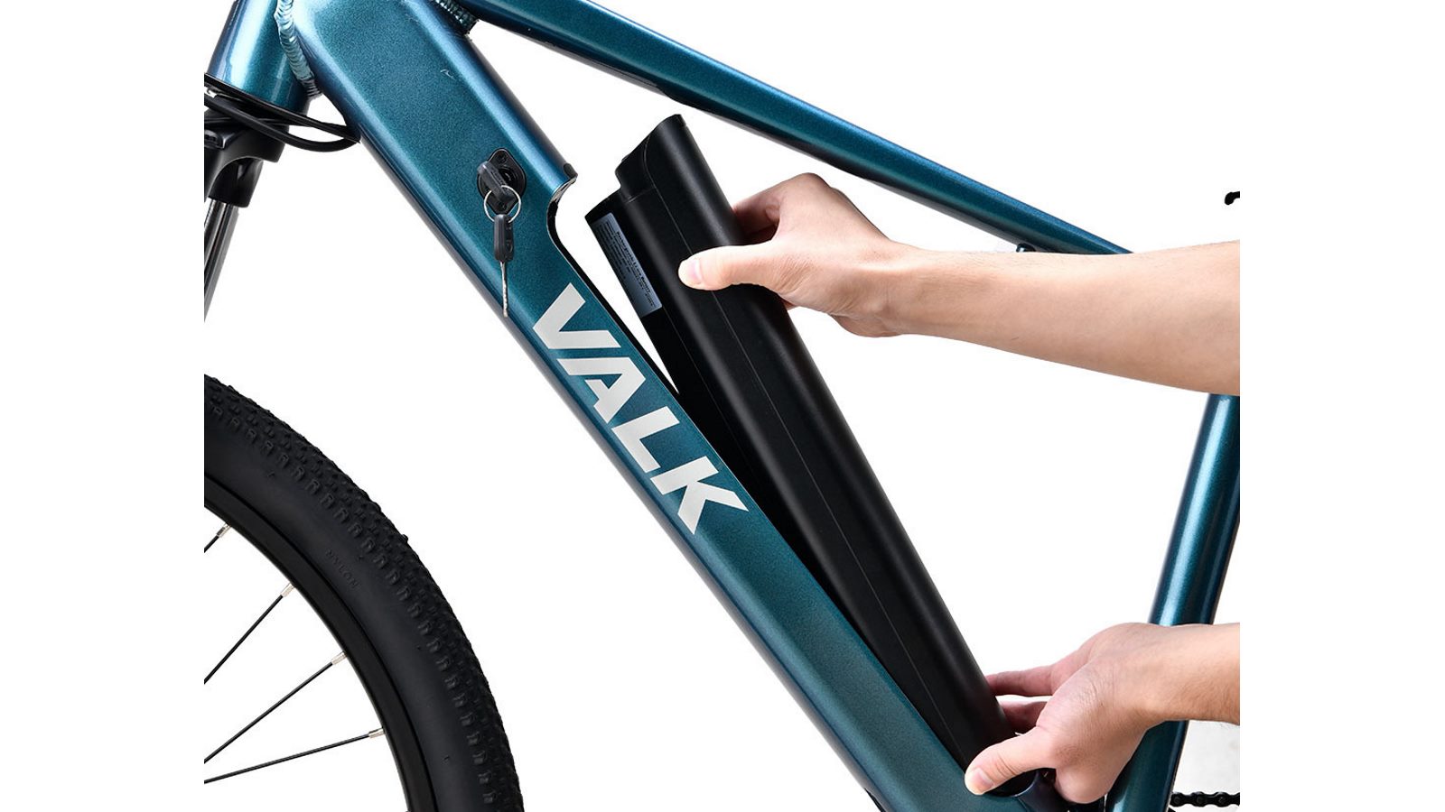 Valk Vortex 3 Electric Mountain Bike - Metallic Teal | Harvey Norman