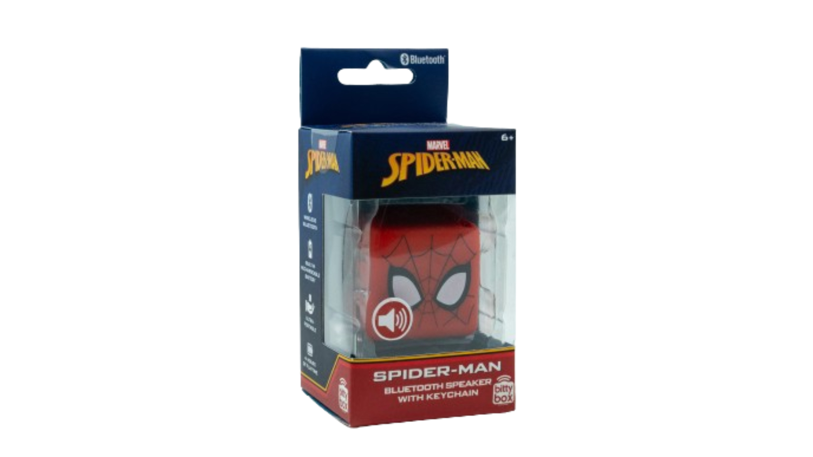 Bitty Boomers Box Marvel Spiderman Portable Bluetooth Speaker | Harvey ...