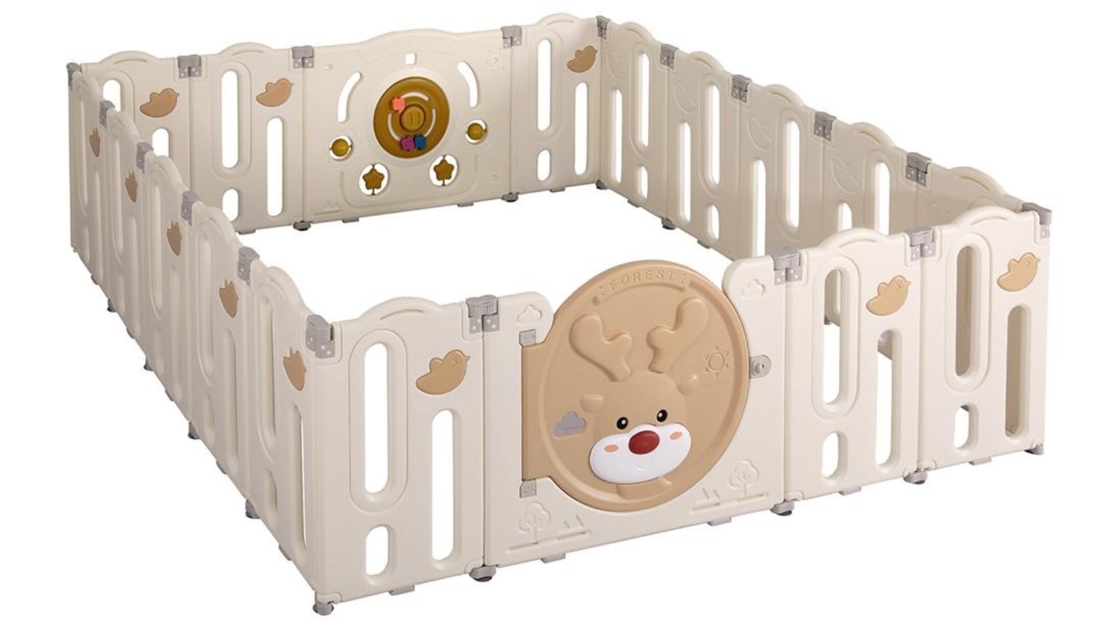 BoPeep Kids Playpen Baby Safety Gate Toddler Fence 18 Panels | Harvey ...