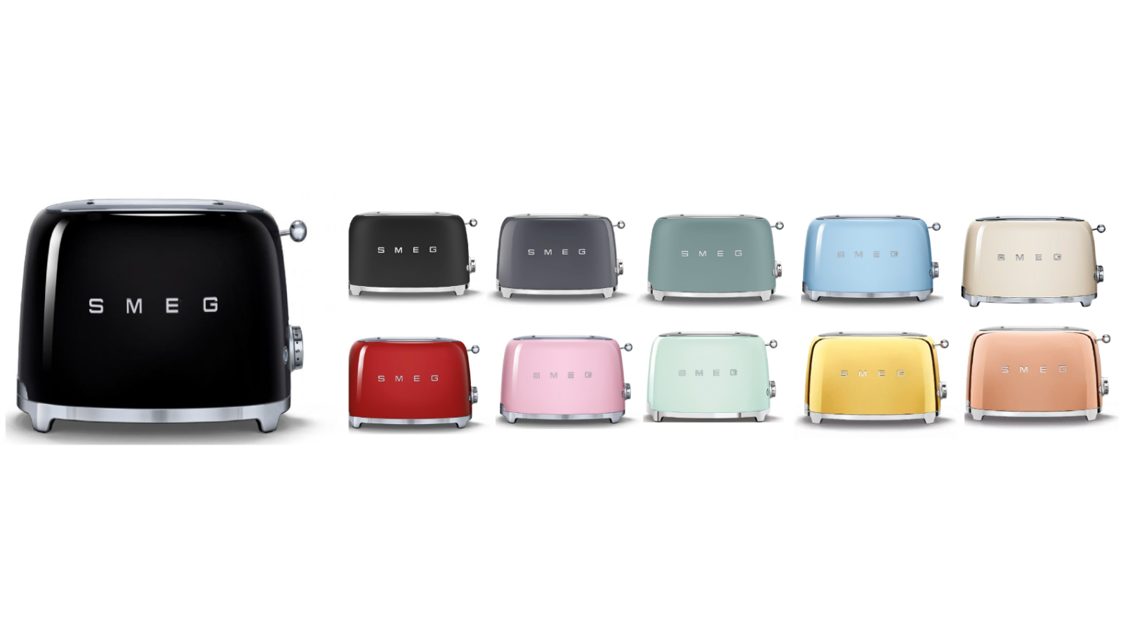 Smeg 50's Retro Style 2 Slice Toaster | Harvey Norman