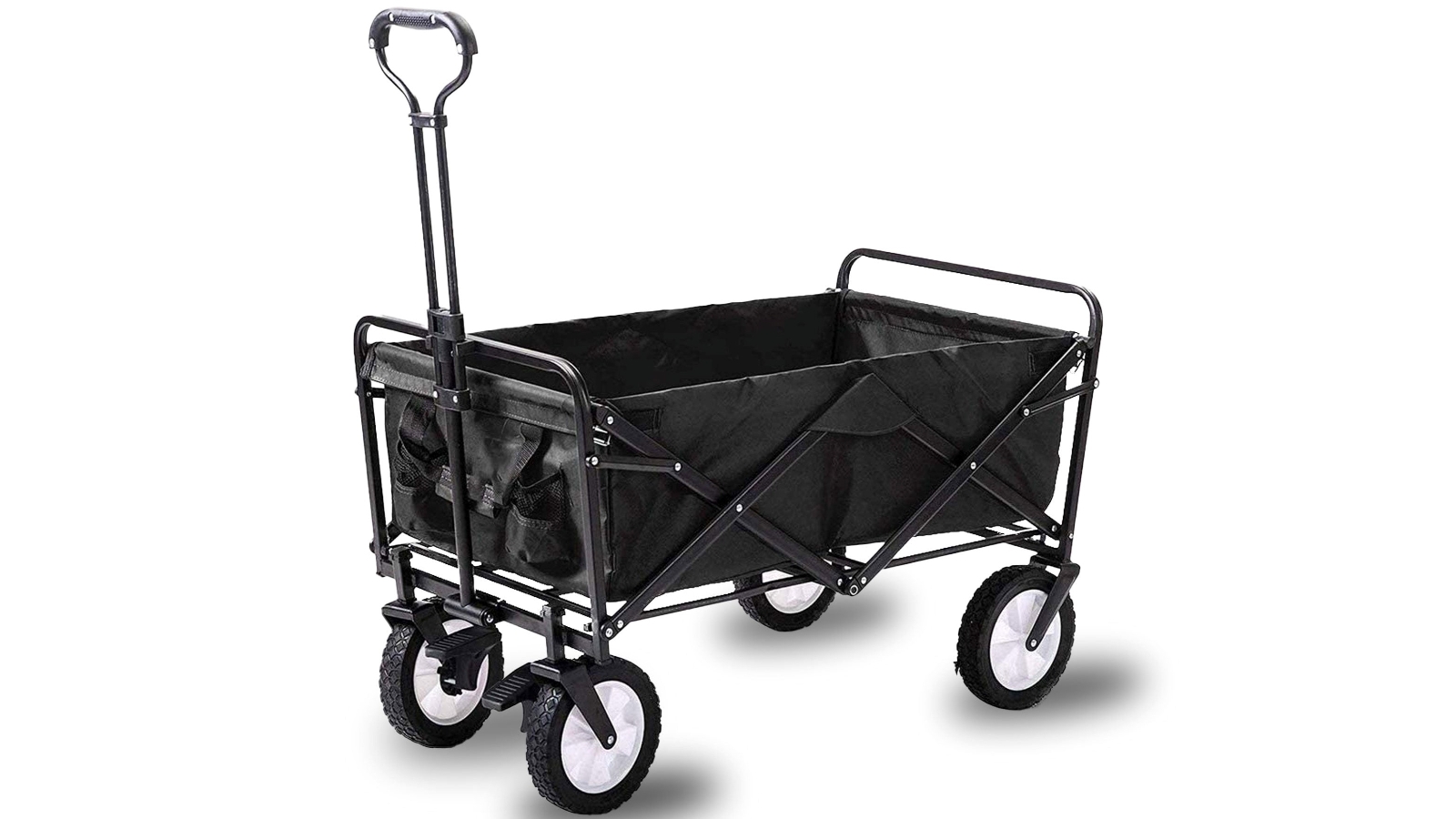Mountain Escape Foldable Cart Outdoor Trolley - Black | Harvey Norman