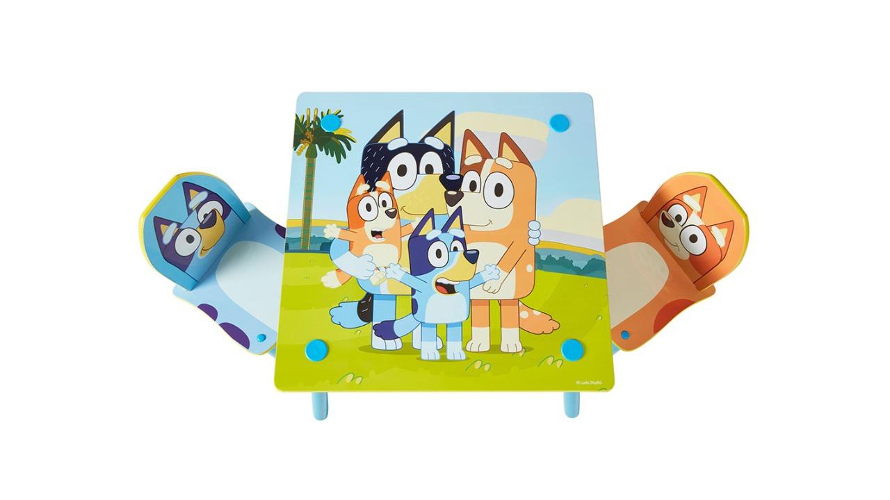 Bluey Kids Table and 2 Chair Home and Accessories Set | Harvey Norman