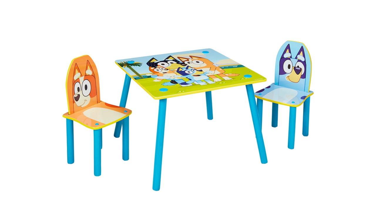Bluey Kids Table and 2 Chair Home and Accessories Set | Harvey Norman