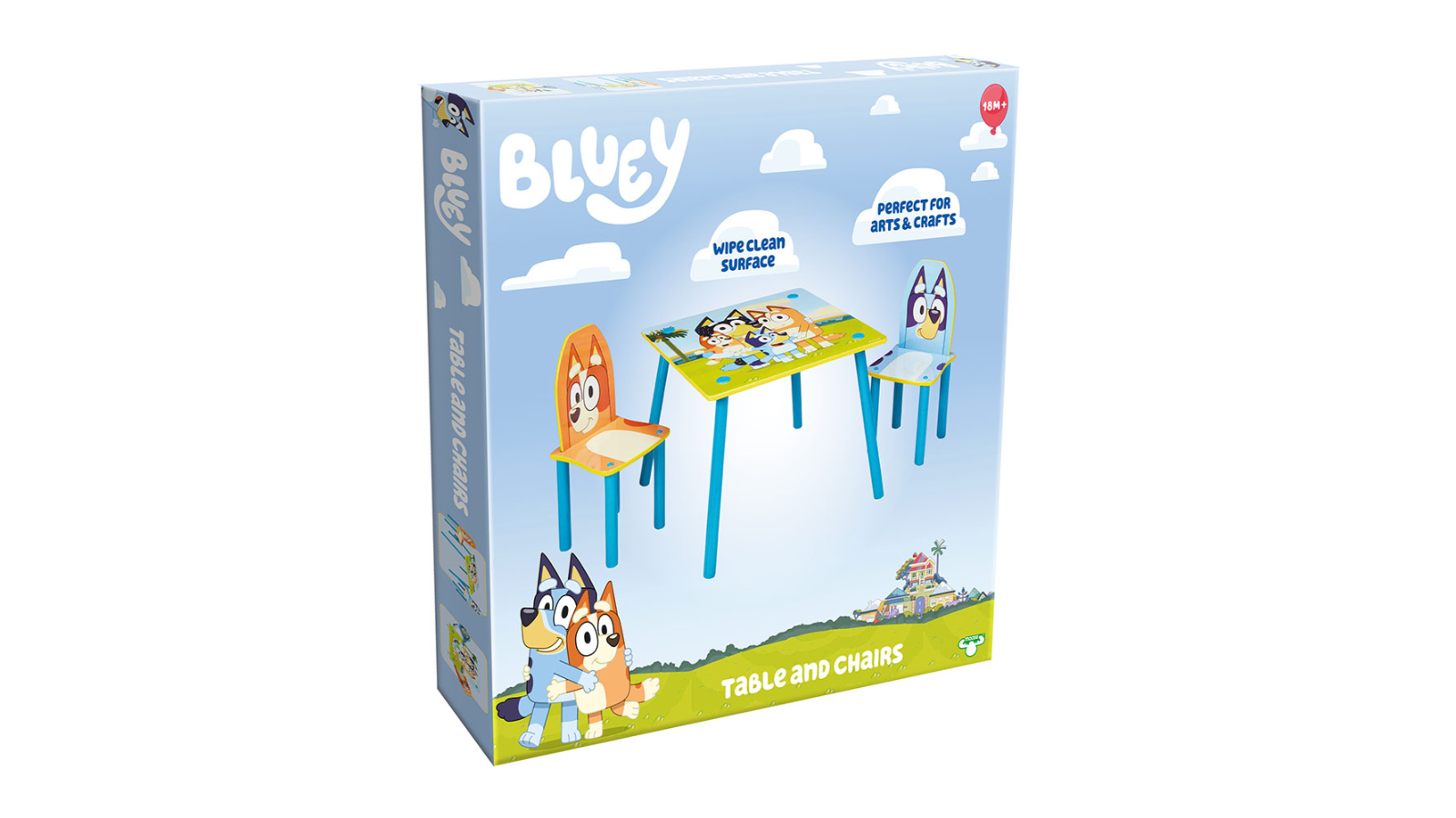 Bluey Kids Table and 2 Chair Home and Accessories Set | Harvey Norman