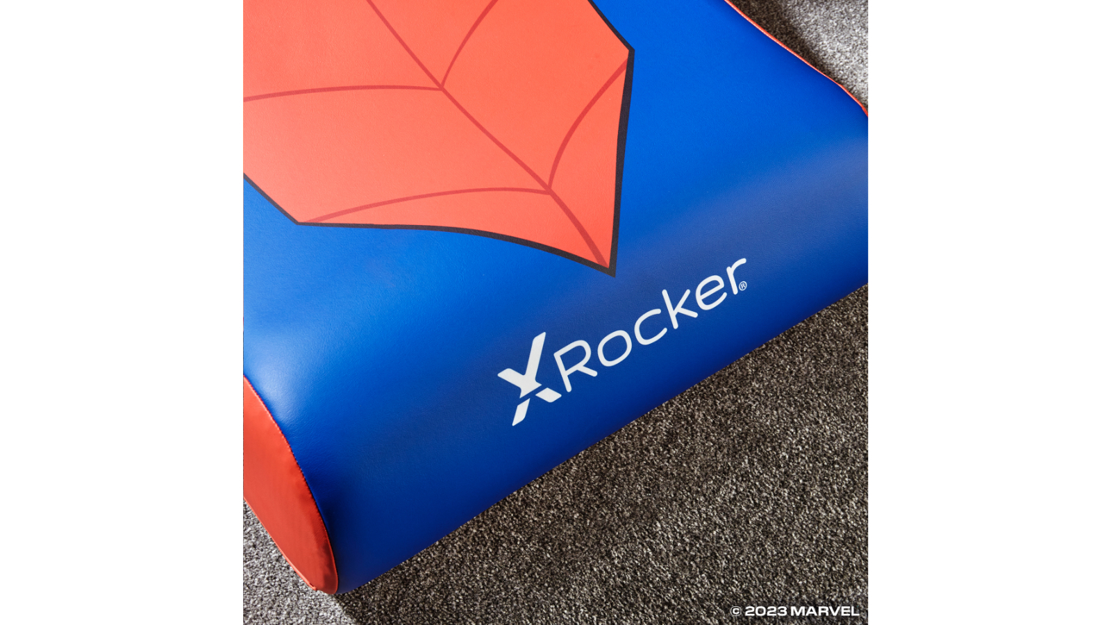 X Rocker Spider Man Marvel Icon Junior Floor Gaming Chair | Harvey Norman
