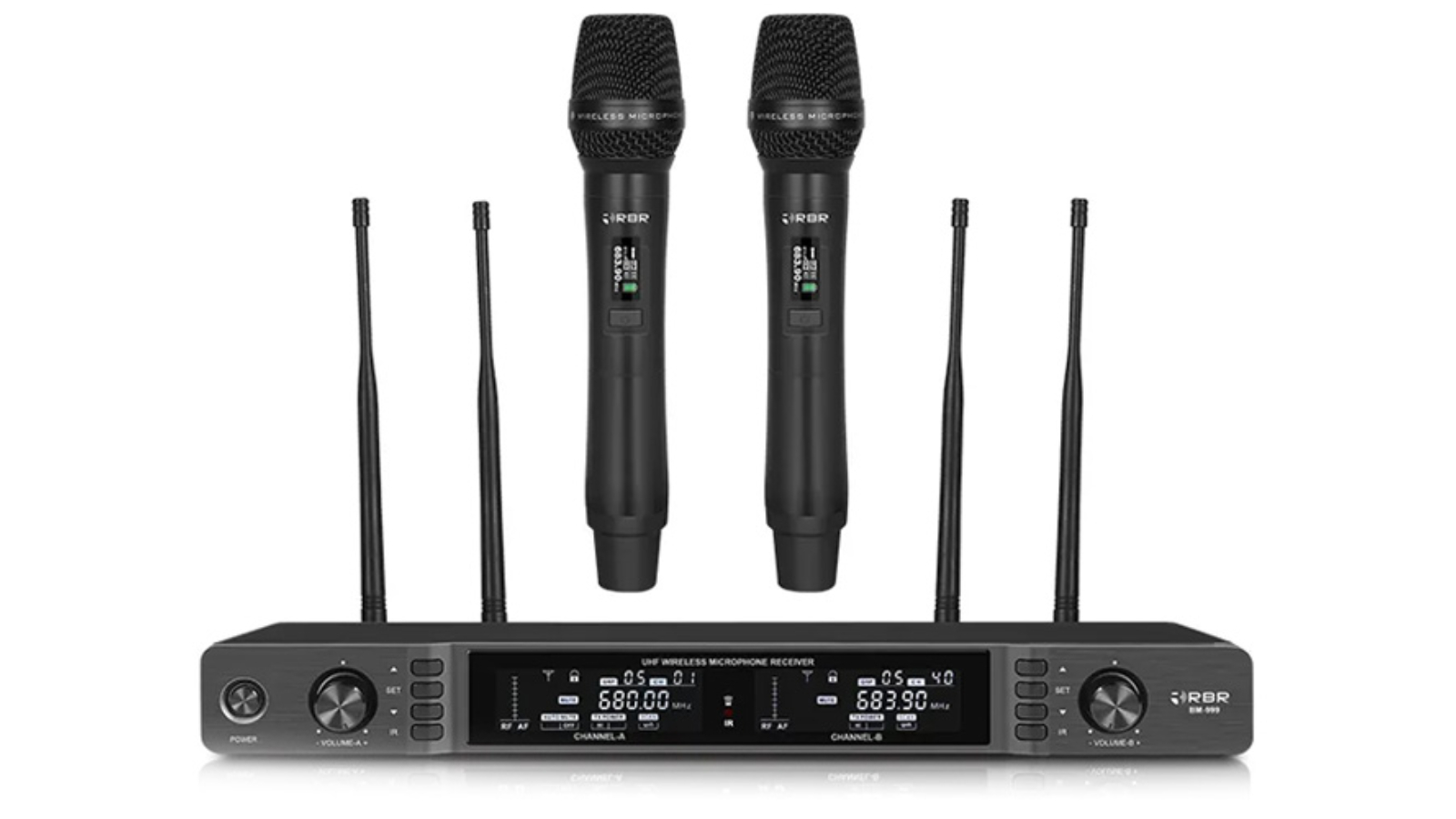 RBR BM999 Long Range True Diversity Professional Wireless Microphone ...