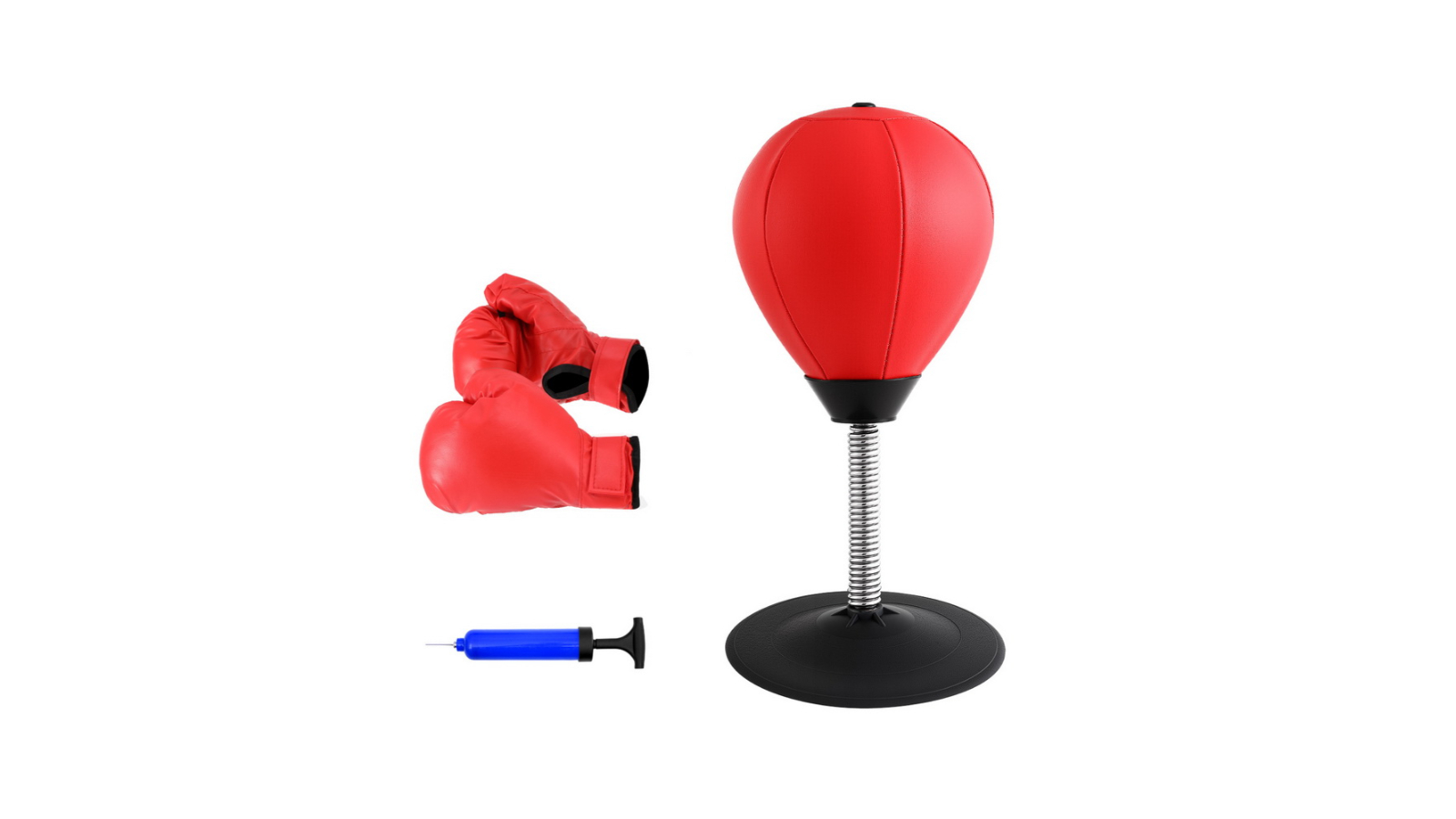 Everfit Desktop Punching Boxing Bag Stand Set with Pump Swivel Speed ...