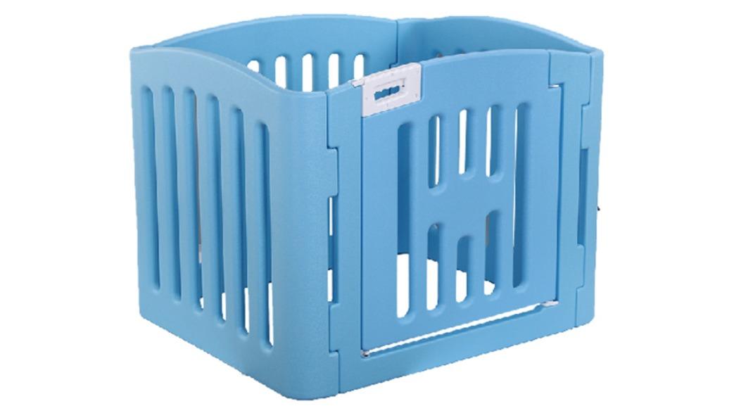 YES4PETS 4 Panel Plastic Pet Pen Foldable Fence Enclosure with Gate ...