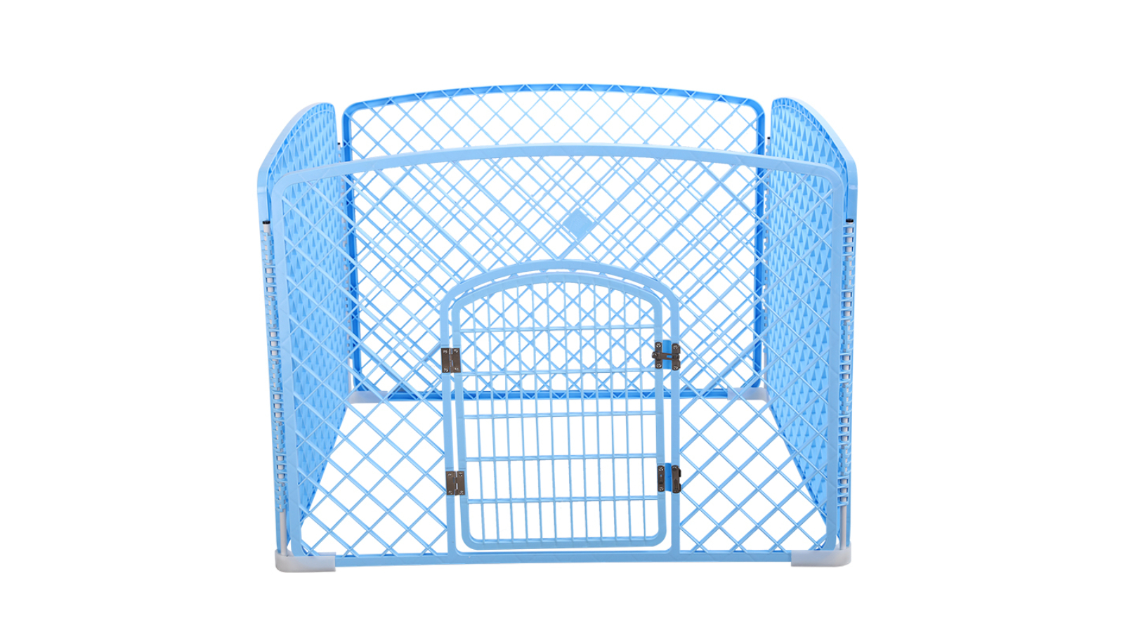 YES4PETS 4 Panel Plastic Foldable Fence Enclosure Medium Pet Pen with ...