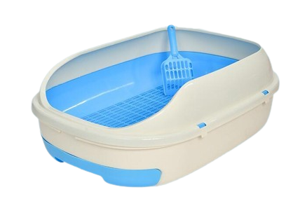 YES4PETS Medium Portable Cat Toilet Litter Box with Scoop and Grid Tray ...