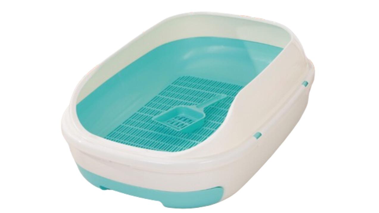 YES4PETS Medium Portable Cat Toilet Litter Box with Scoop and Grid Tray ...