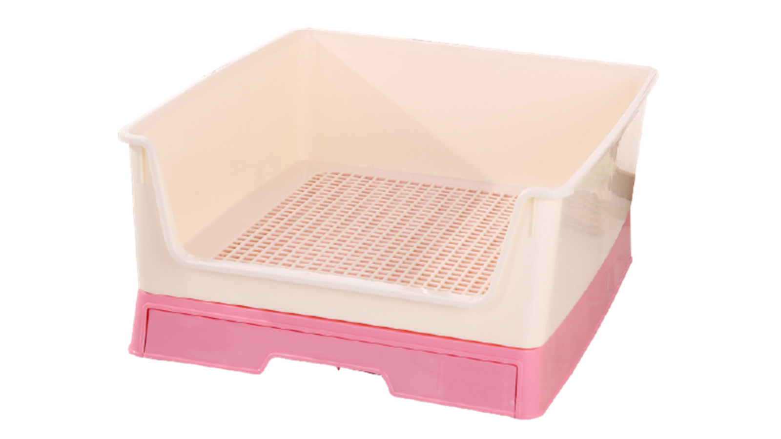 YES4PETS Medium Potty Training Pet Toilet Tray Loo Pad Mat with Wall ...