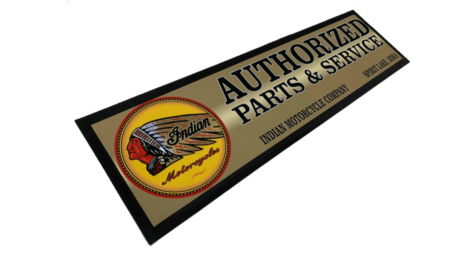 Nostalgia Indian Motorcycle Company Parts and Service Bar Runner Mat ...