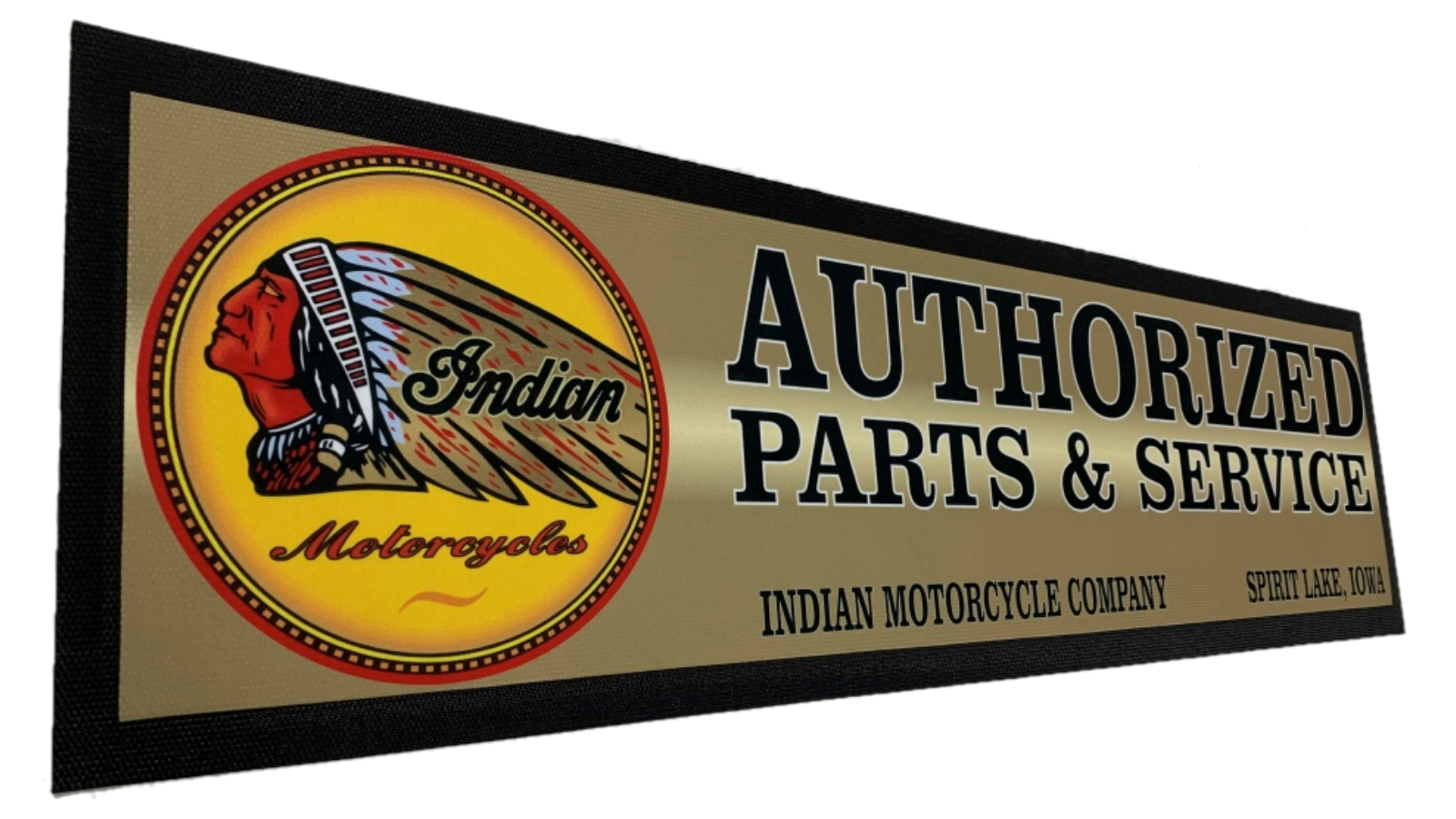 Nostalgia Indian Motorcycle Company Parts and Service Bar Runner Mat ...