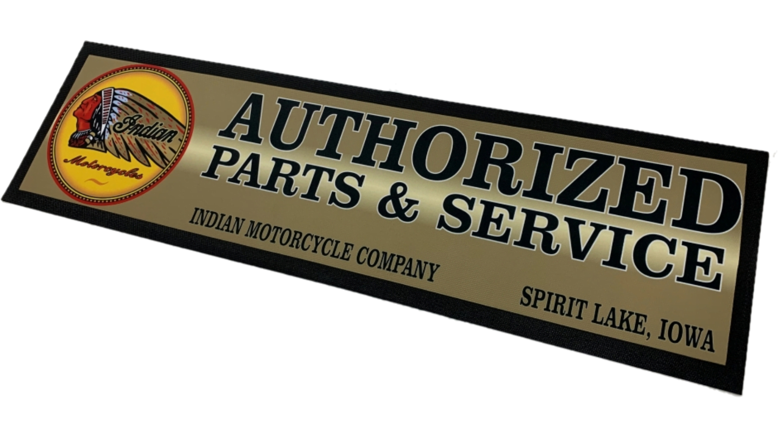 Nostalgia Indian Motorcycle Company Parts and Service Bar Runner Mat ...