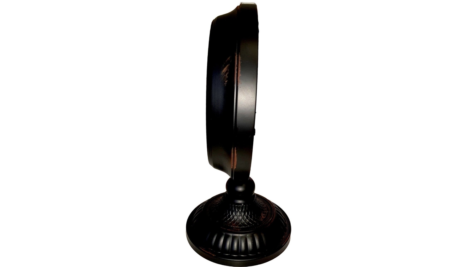 Italian Luxury Group Metal Standing Clock on Footed Stand - Black ...