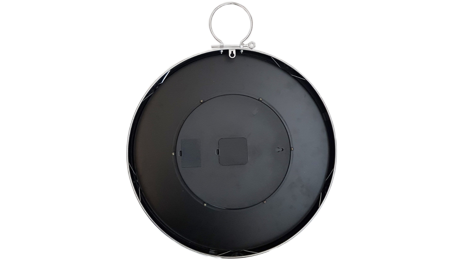 Italian Luxury Group Boston Round Metal Wall Clock - Silver | Harvey Norman