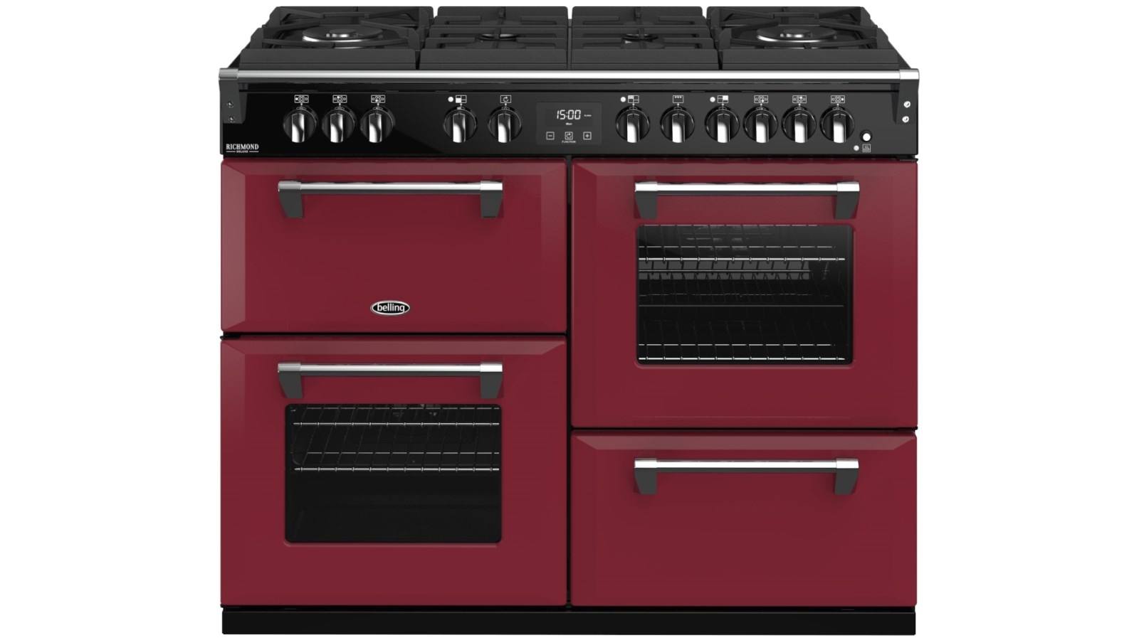 Belling Richmond Colour Boutique Deluxe 110cm Gas Through Glass Range ...