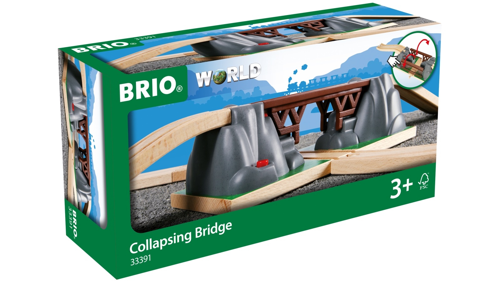 Brio Bridge Collapsing Bridge 3 Pieces | Harvey Norman