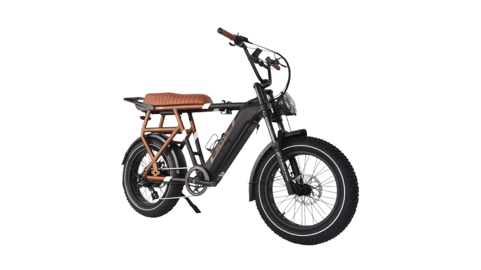 REVER 1000W Summit Electric Bike - Black/Bronze | Harvey Norman